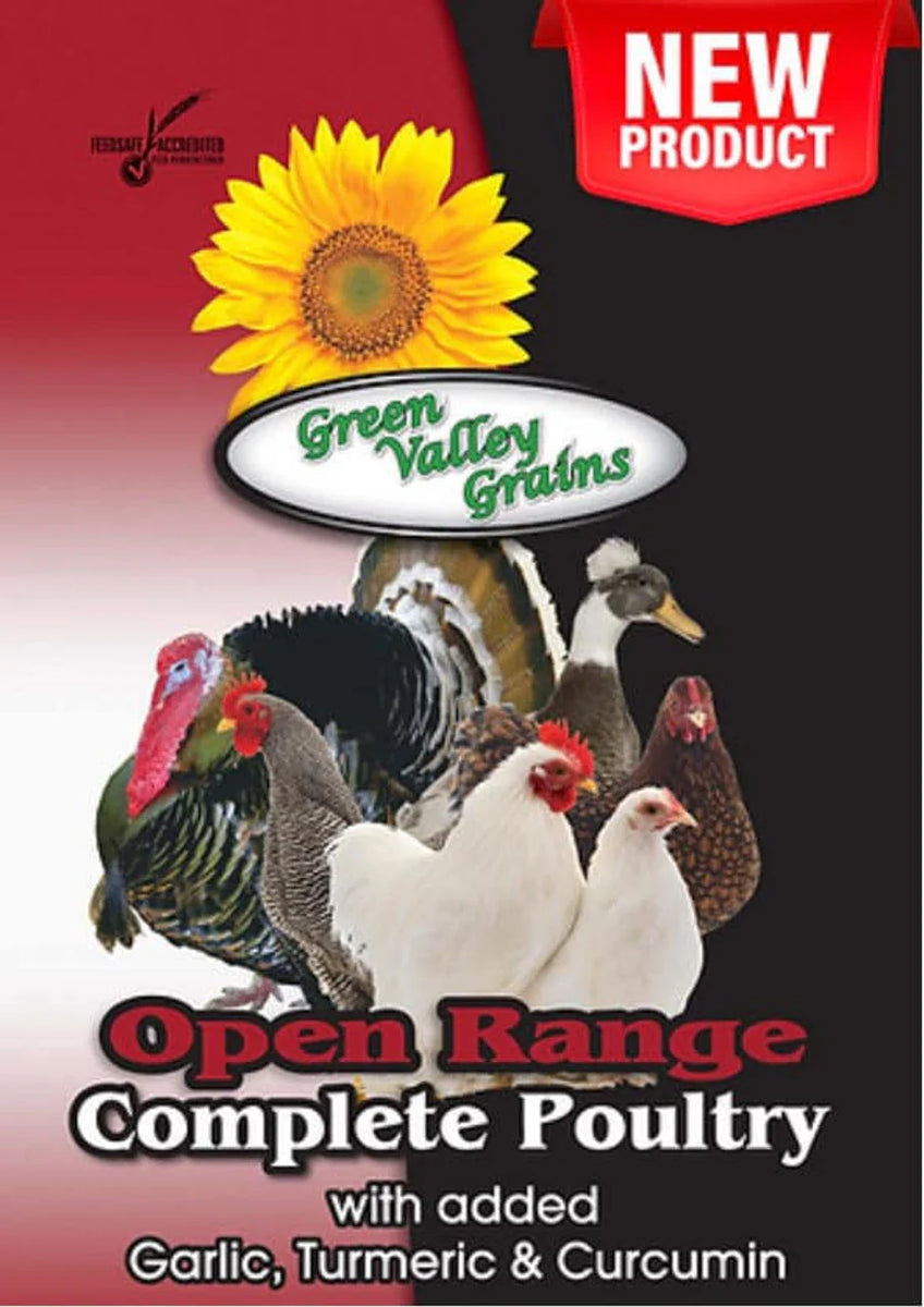 Green Valley Open Range Complete Poultry Mix 20KG – General Store